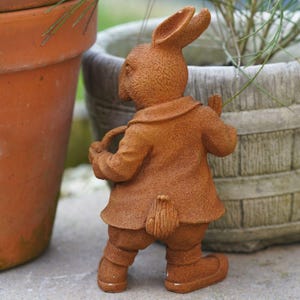 Peter Rabbit Cast Iron Garden Sculpture Statue | Outdoor Potter Wind ...