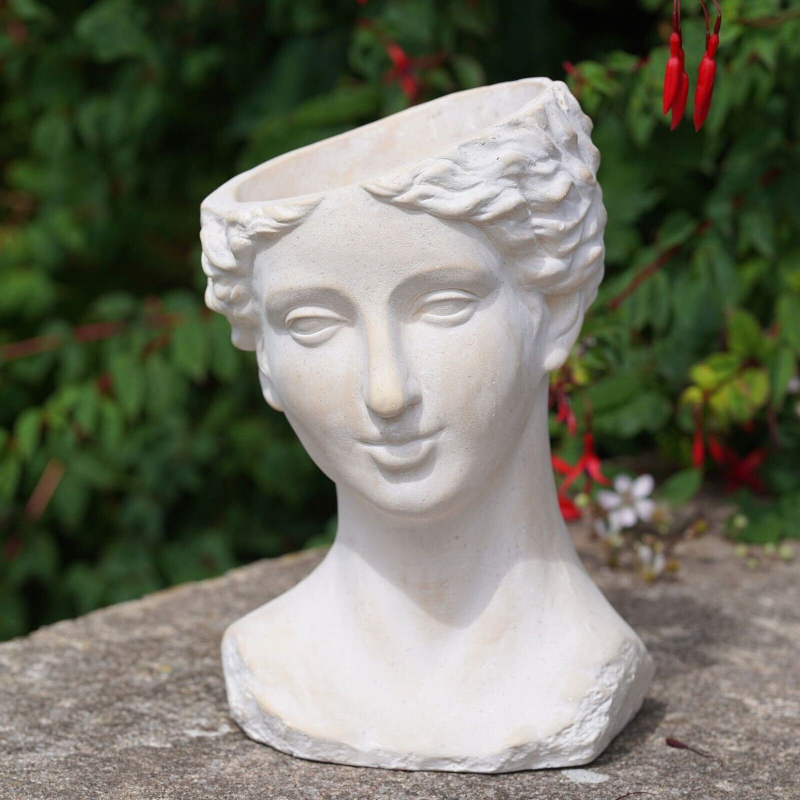 Male Female Planter | Modern Statue Head Bust Sculpture Flower Pot Home ...