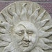 XL Sun Moon Stone Hanging Plaque | Mediterranean Outdoor Statue Garden ...