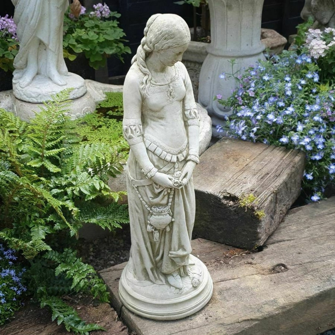 Princess Stone Statue | Outdoor Lady Woman Decoration Garden Ornament ...