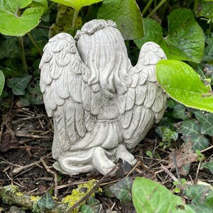 Divine Angel Stone Garden Statue | Reconstituted Outdoor Sculpture ...