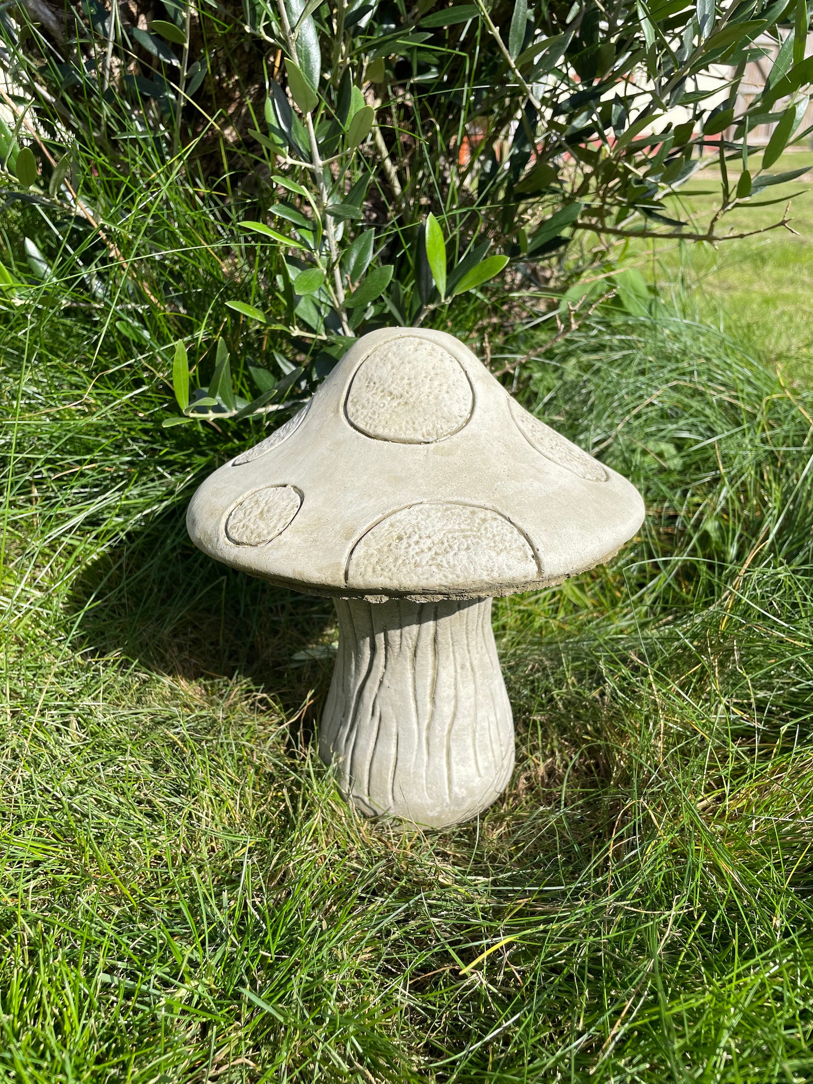 Toadstool Statue Mushroom Stone Outdoor Decoration Concrete - Etsy