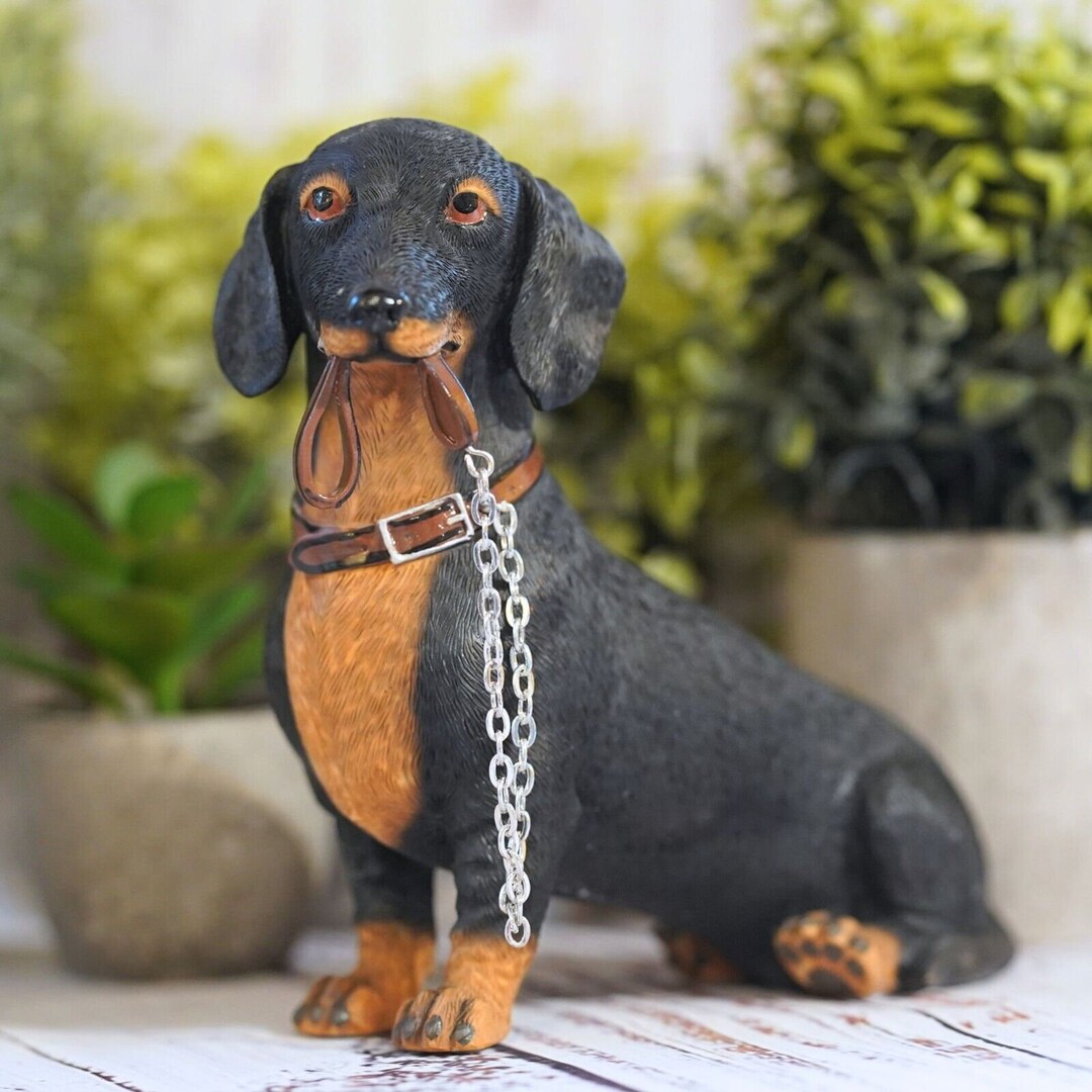 Dachshund Dog Resin Statue Home Garden Ornament Puppy Animal Pet ...