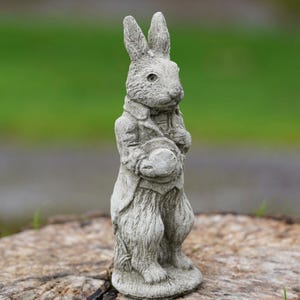 Mini Peter Rabbit Stone Statue | Outdoor Garden Ornament Jemima ...