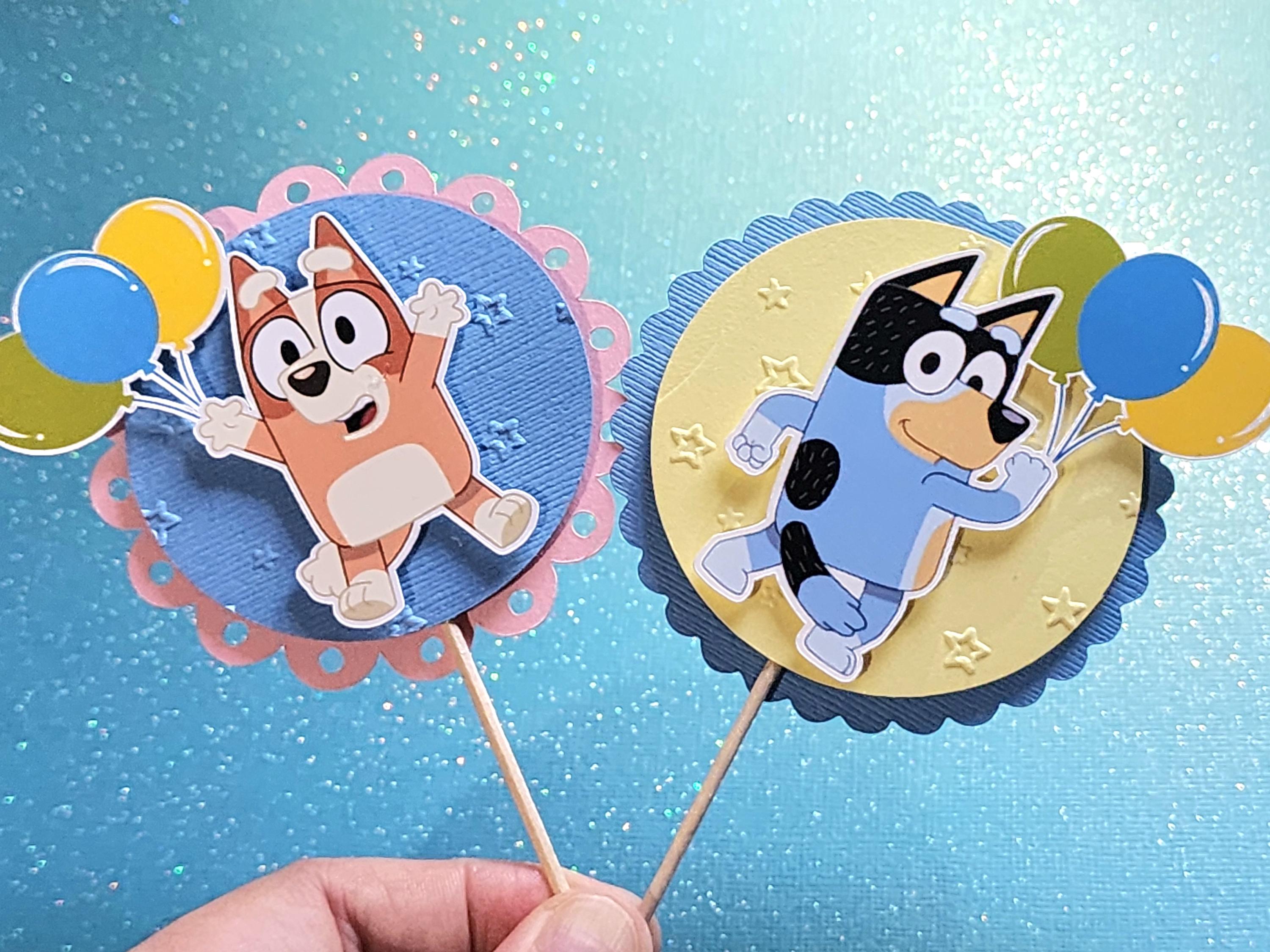 BLUEY Cup Cake Topper Set of 12 Pcs 3 Set in Each - Etsy