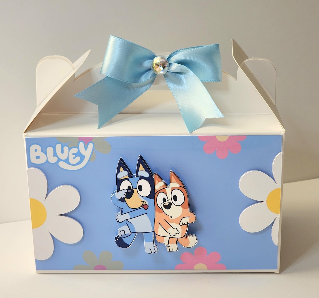 6 Set of BLUEY AND BINGO Gable Treat Boxes/ Party Favor/bluey Boxes 6 ...
