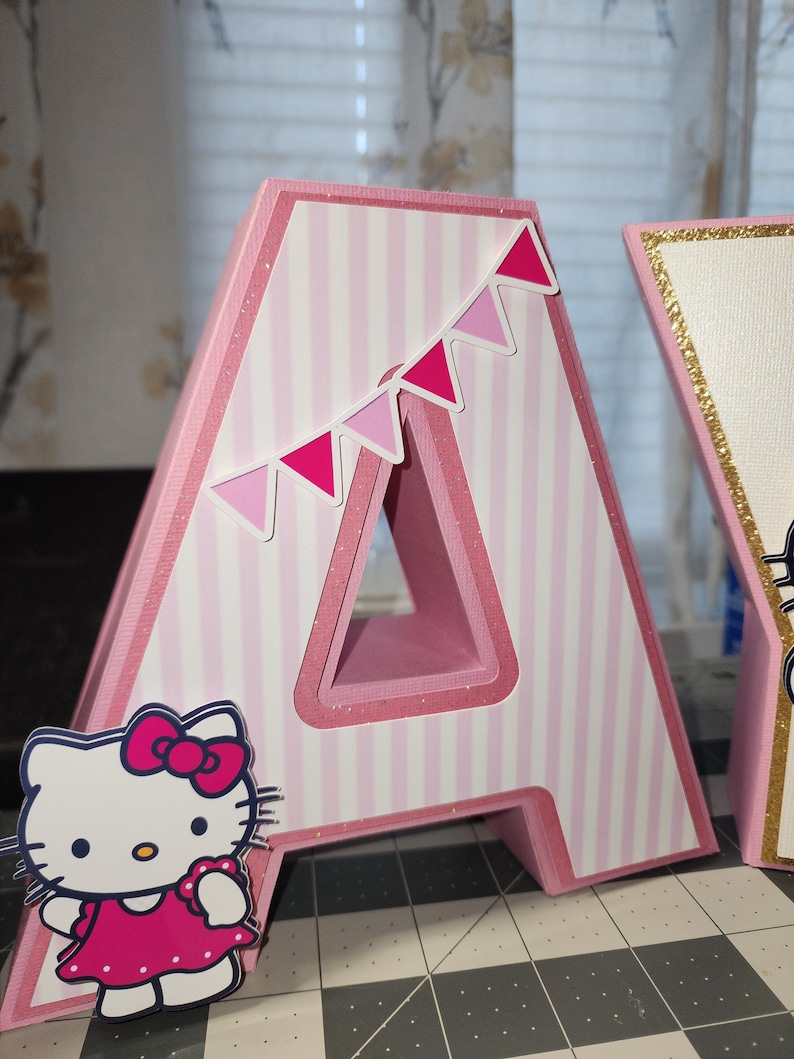 3D Numbers/letters HELLO Kitty and Friends Inspired Birthday Party ...