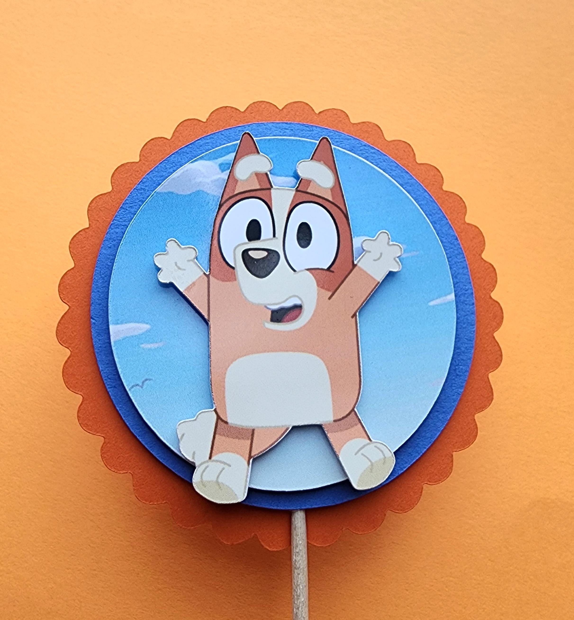 12 Pcs BLUEY Cup Cake Topper 3 Set in Each - Etsy