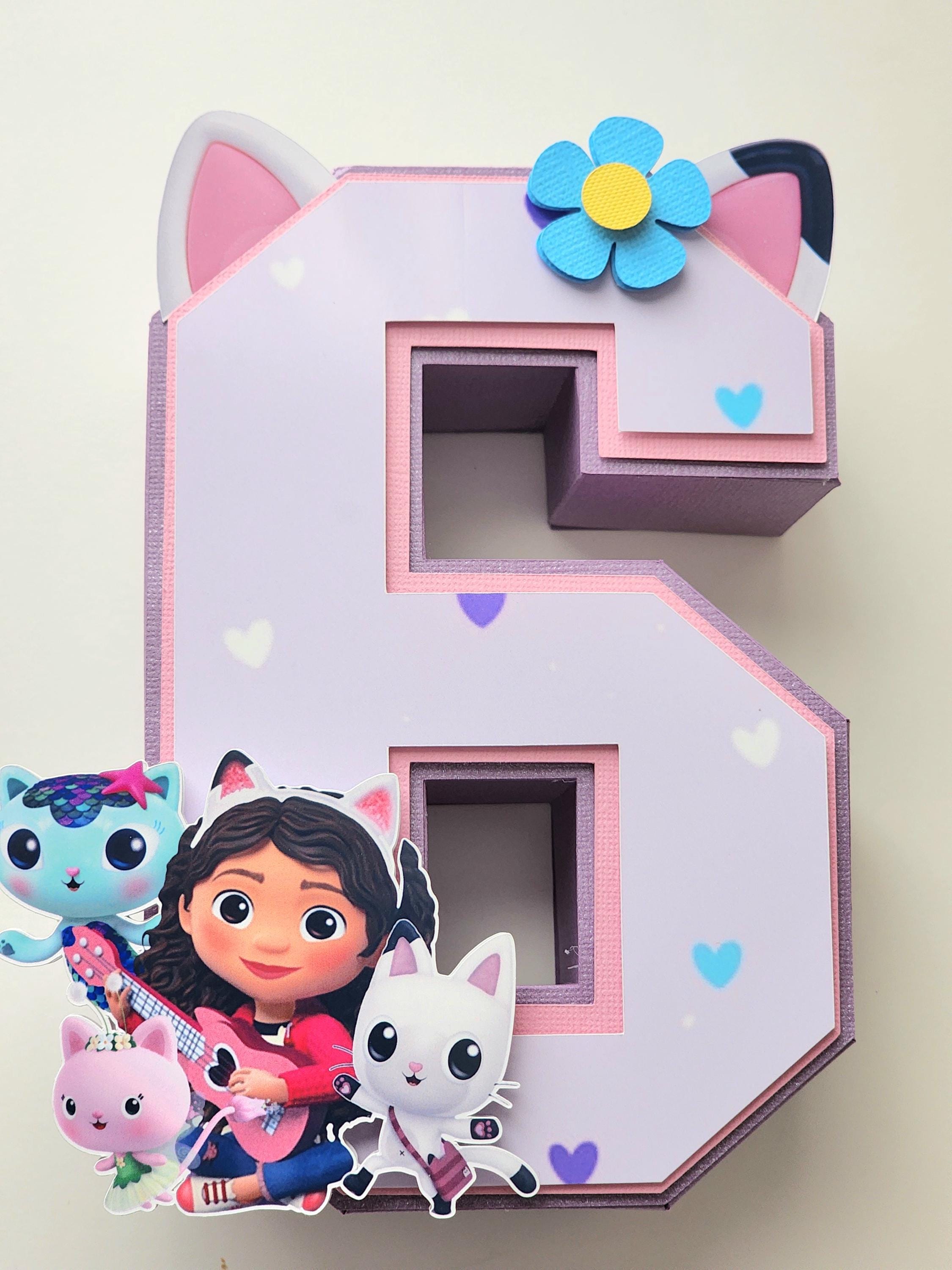 3D Number/letters Gabby Dollhouse INSPIRED Birthday Party Decorations ...
