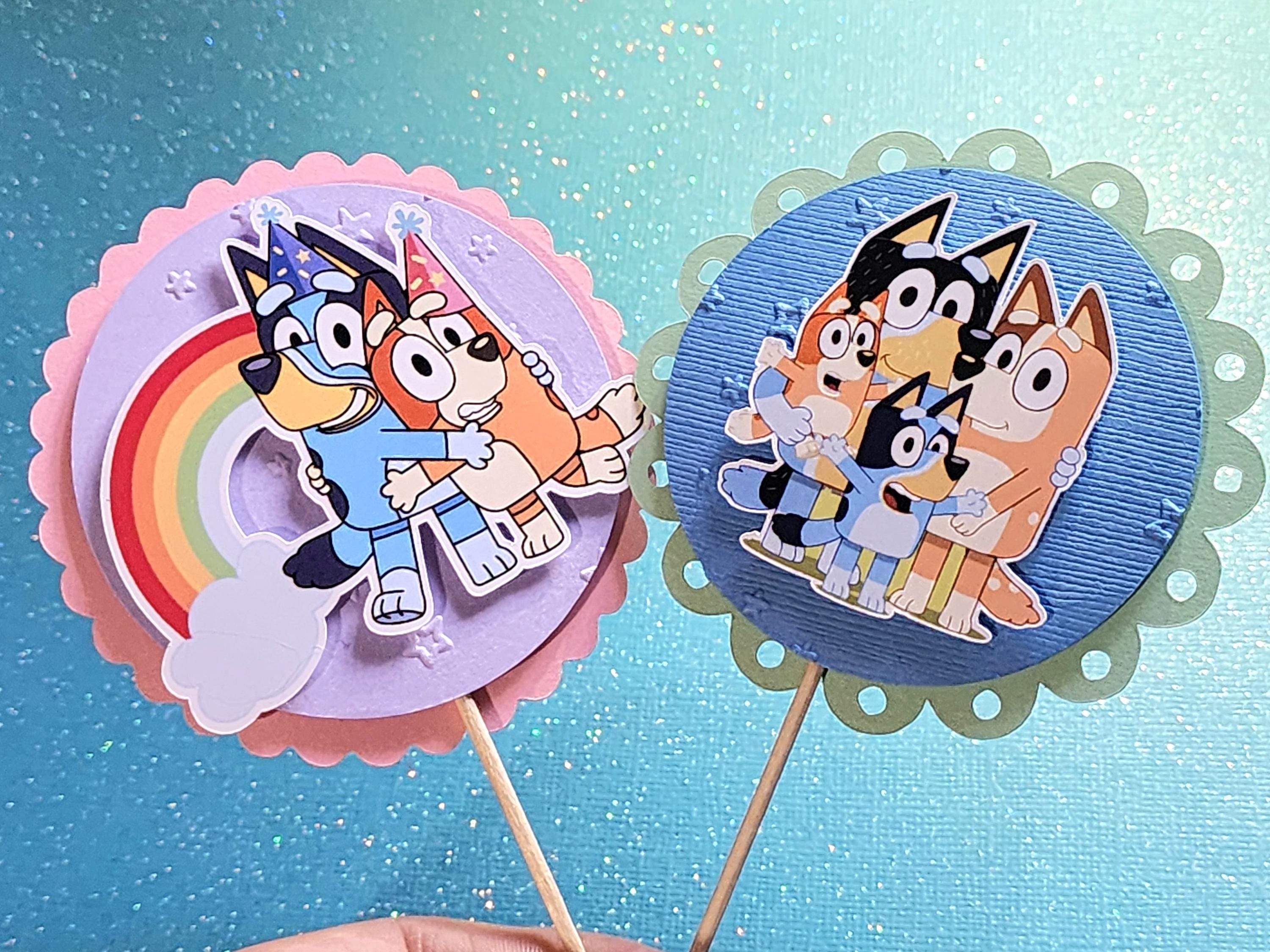 BLUEY Cup Cake Topper Set of 12 Pcs 3 Set in Each - Etsy