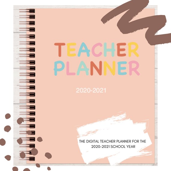 The Digital Teacher Planner 2020-2021 school year dated | Etsy
