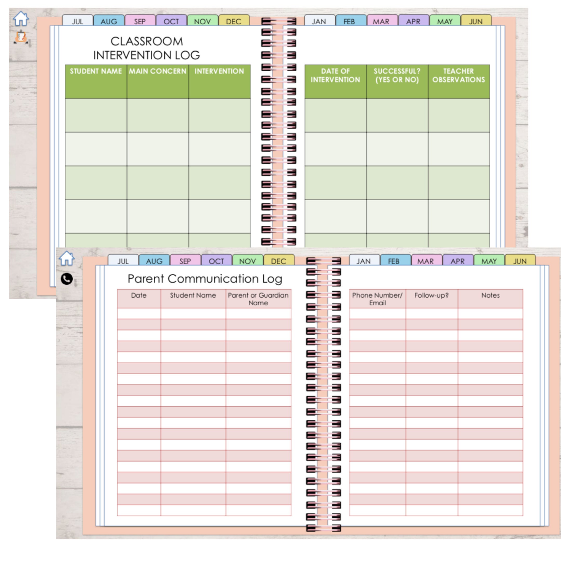 The Digital Teacher Planner 2020-2021 school year dated | Etsy