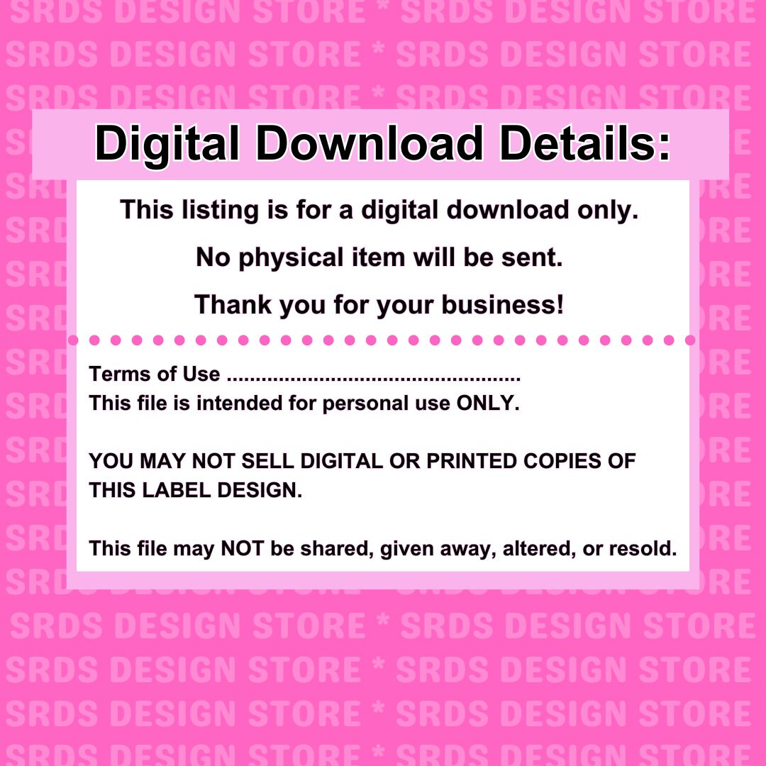 4x6 Pdf Ready to Print for Thermal Label Printers Zigzag - Etsy