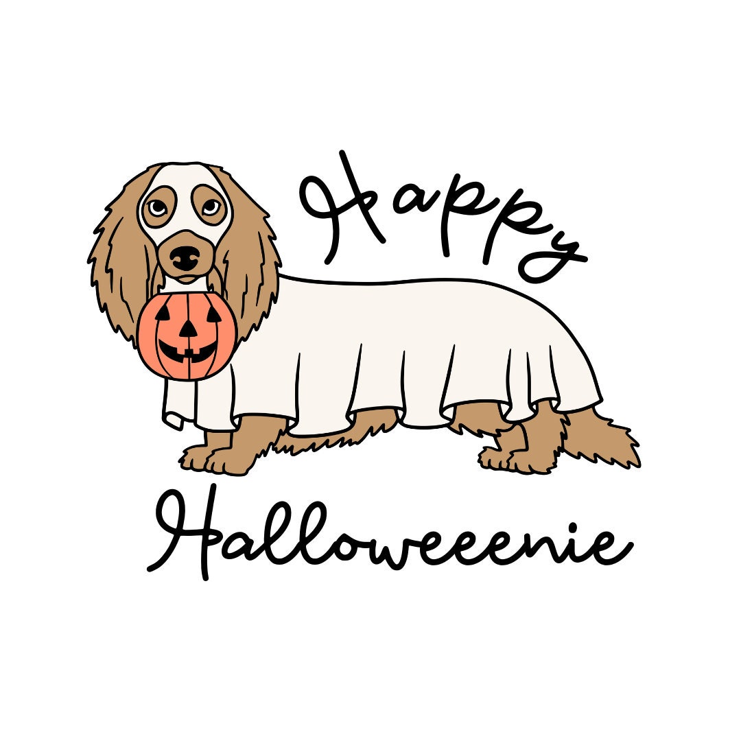 Happy Halloweenie Halloween PNG Weiner Dog PNG Dog Halloween Png - Etsy