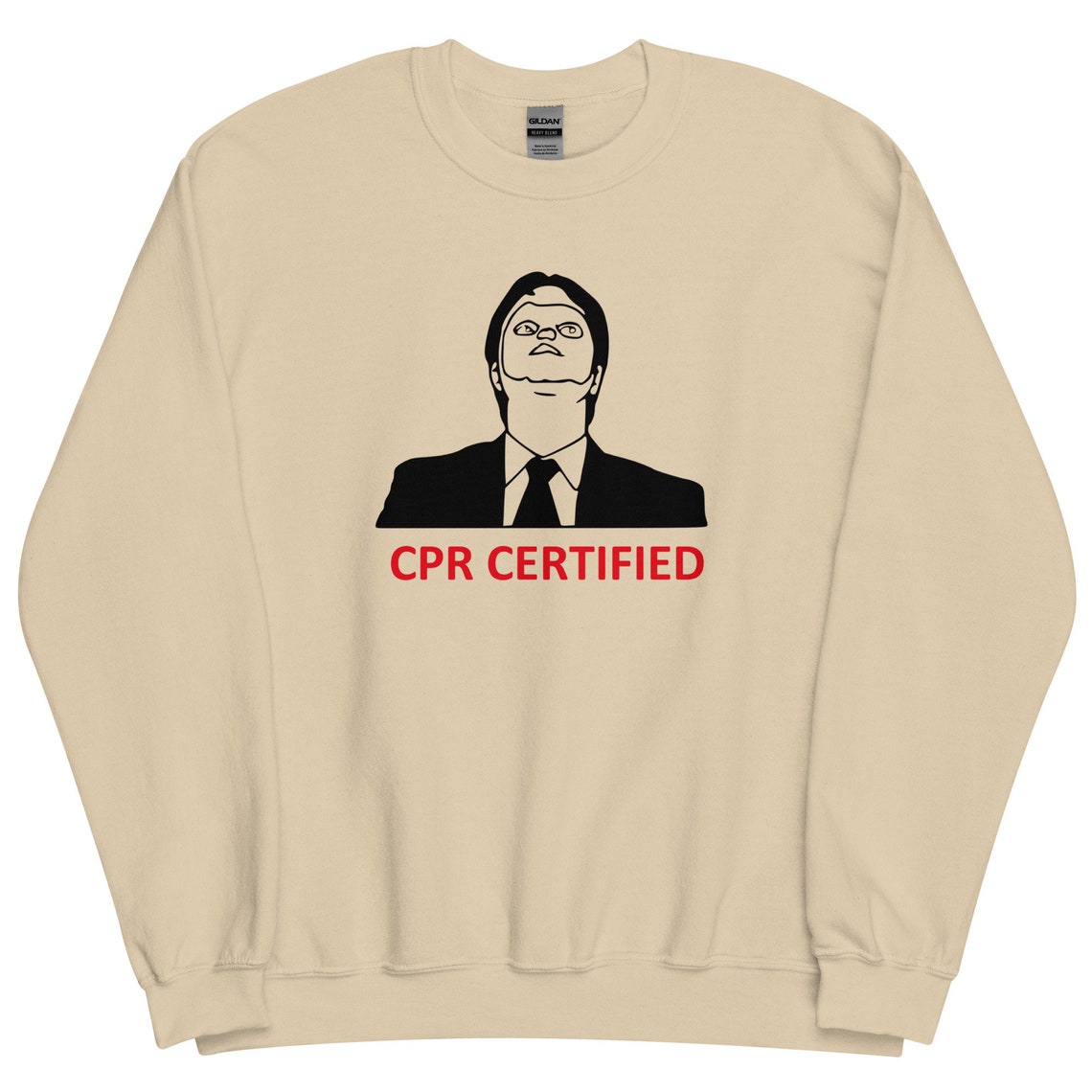 Dwight CPR Certified Sweatshirt Dwight Schrute CPR Certified Shirt ...