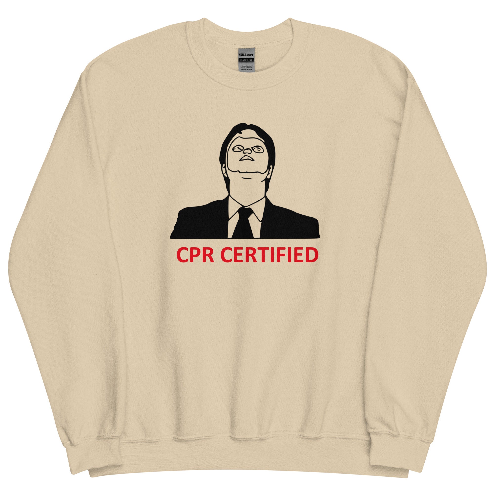 Dwight CPR Certified Sweatshirt Dwight Schrute CPR Certified Shirt ...