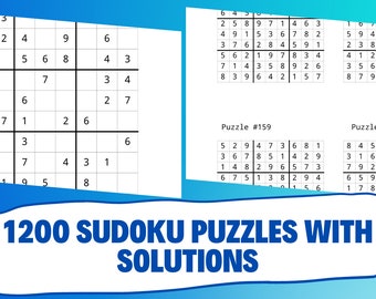 2,000 Sudoku Puzzles 9x9 Easy Level W-solutions Amazon KDP Book ...