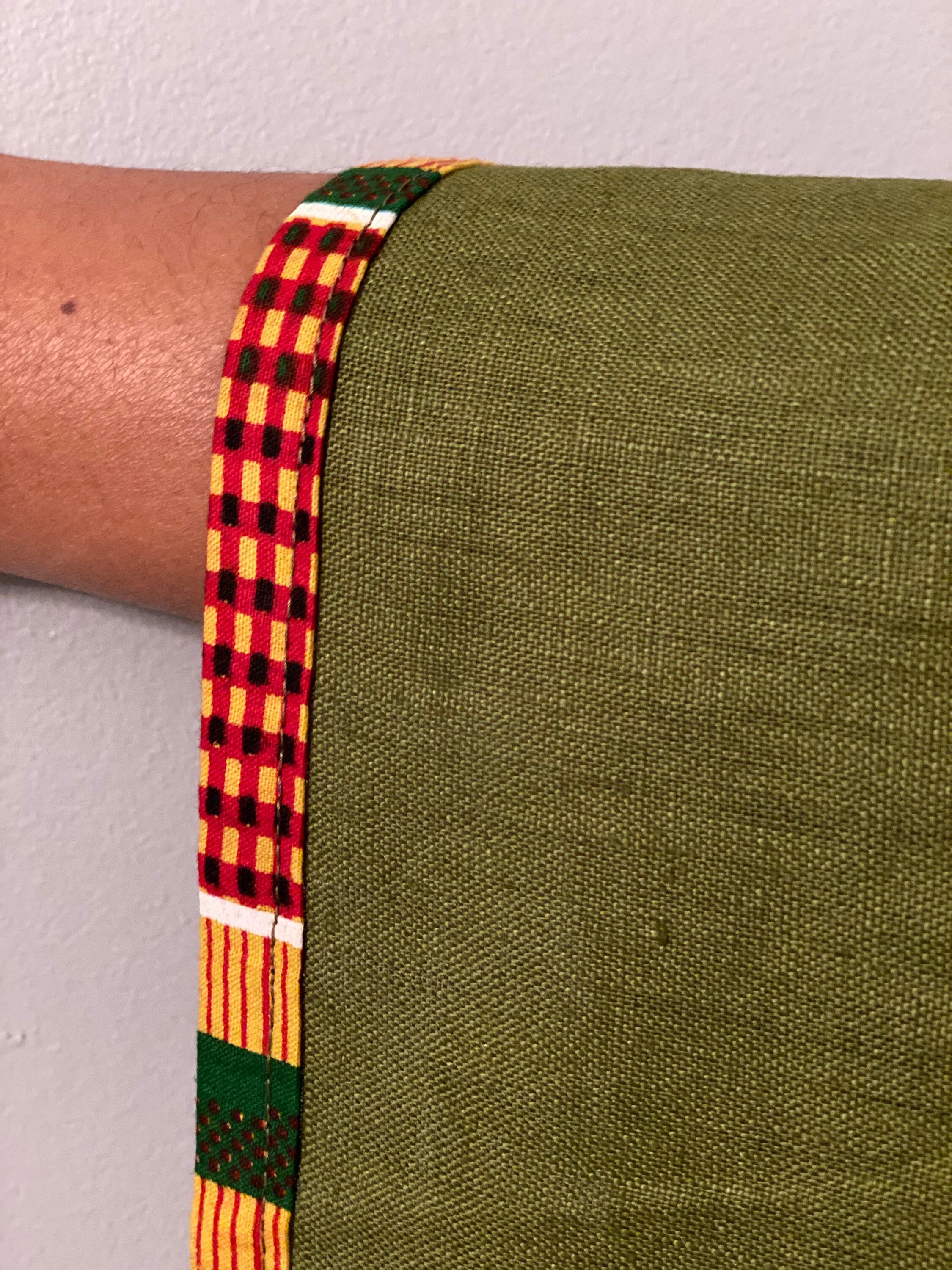 Kente Trim Linen Cape - Etsy