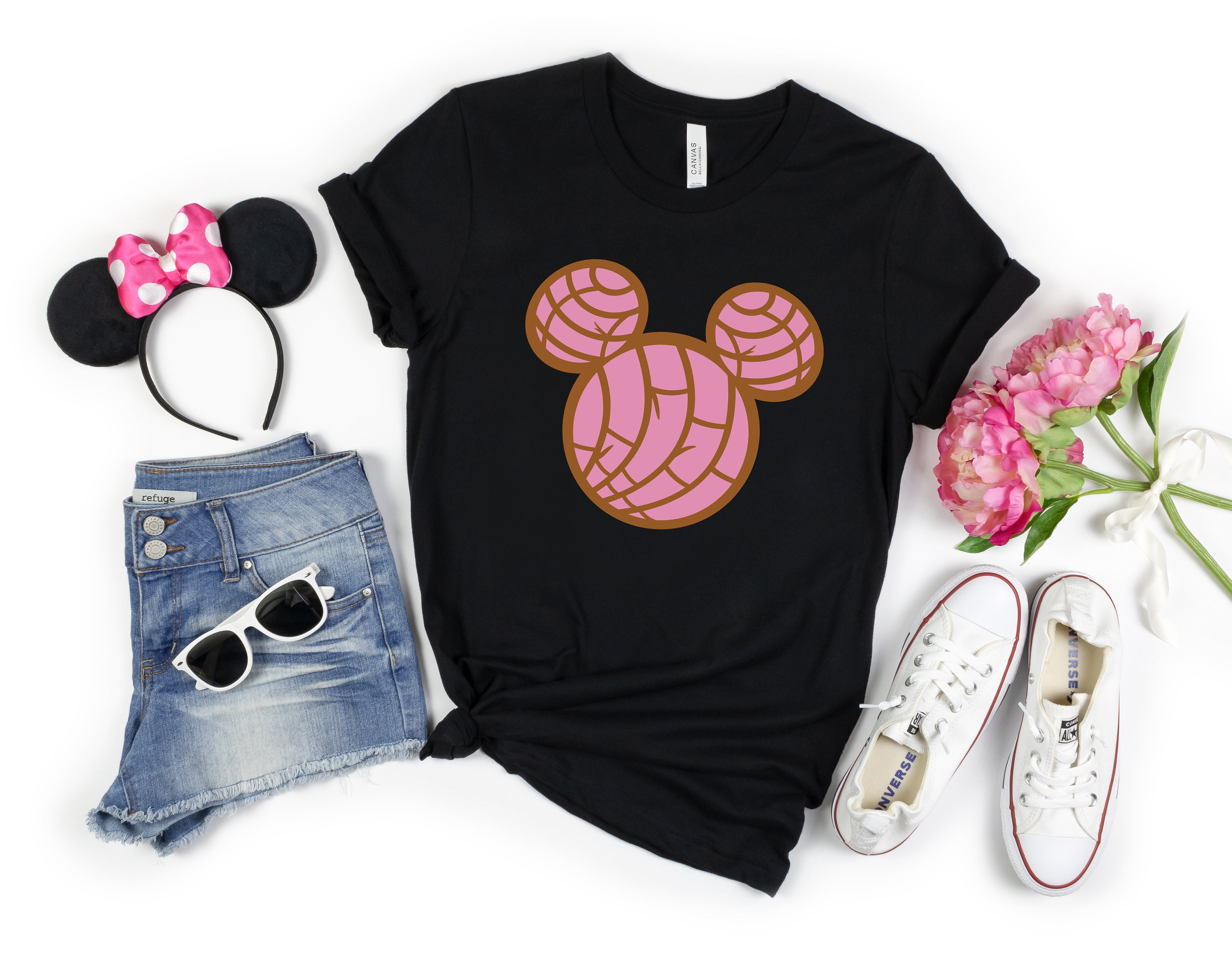 Concha Minnie Mouse Shirt, Pan Dulce Disney Shirt, Concha Disneyland ...