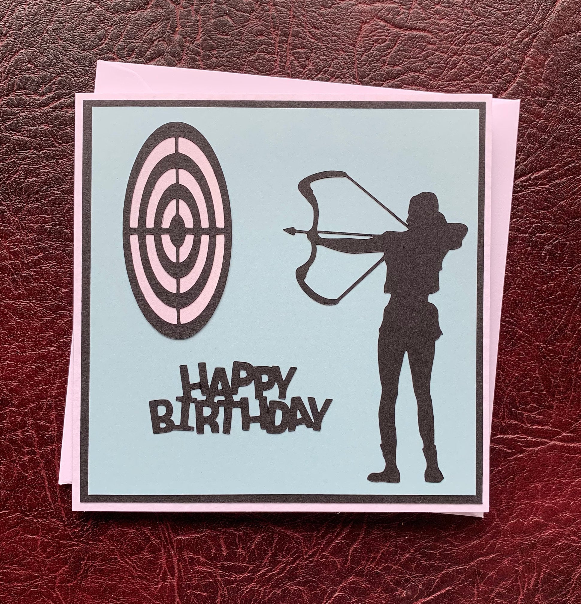 Birthday Card Handmade Crossbow Arrows Target Practice - Etsy UK
