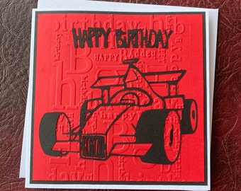 Formula One Birthday Card - Etsy UK