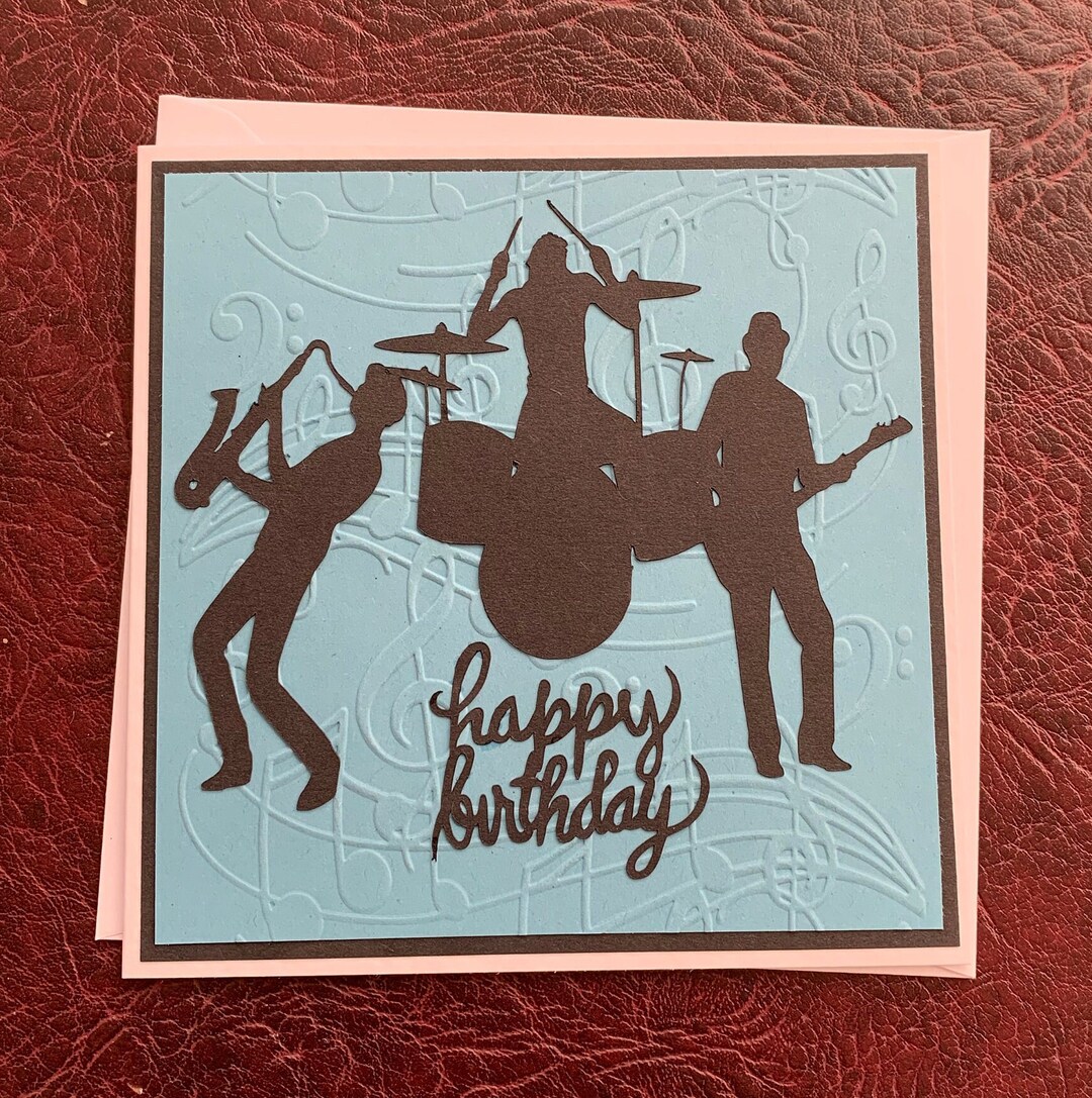 Handmade Birthday Card Musicians, Band, Groups, for Him, for Her ...