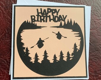 Kayak Birthday Card - Etsy UK