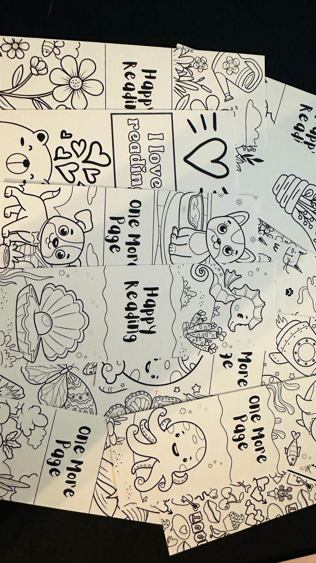 DIY Color Your Own Bookmarks Set - Etsy