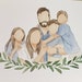Custom Faceless Family Portrait | Hand-painted Watercolor Art ...