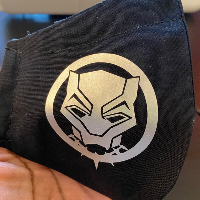 Black Panther Face Mask - Etsy