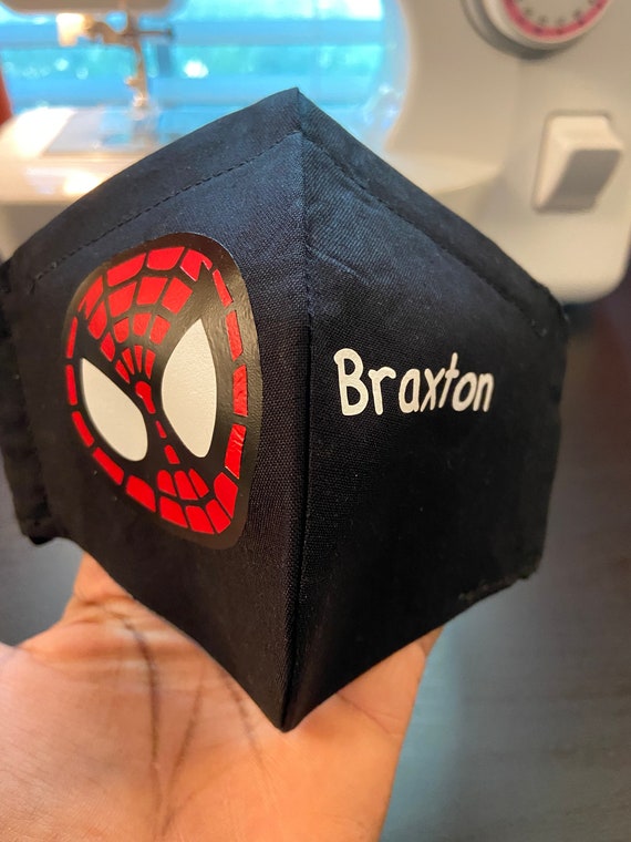 Spider-Man Face Mask for Kids | Etsy