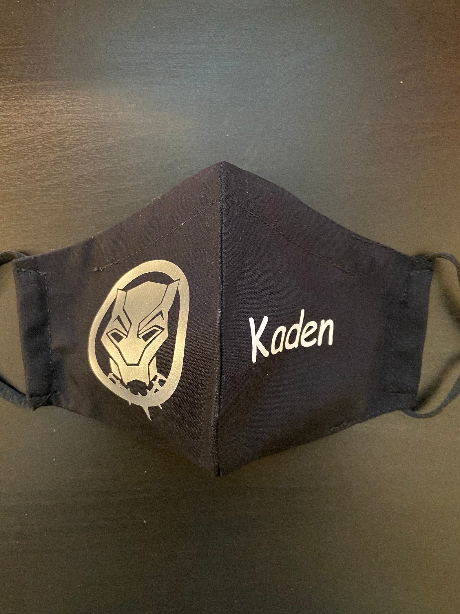 Black Panther Personalized Face Mask for Kids - Etsy