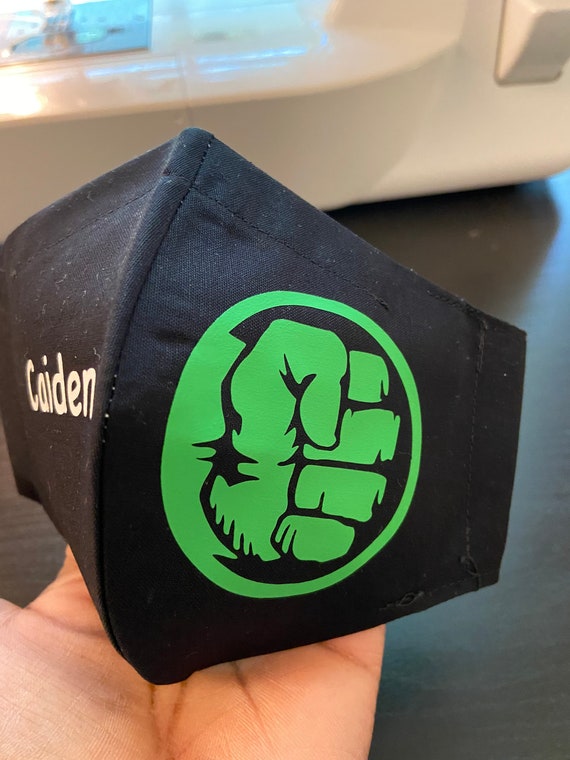 Hulk Face Mask for Kids | Etsy