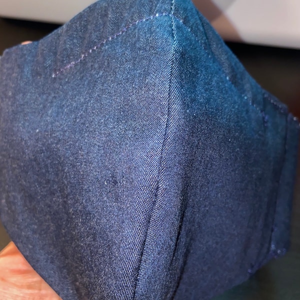 Denim Face Mask - Etsy