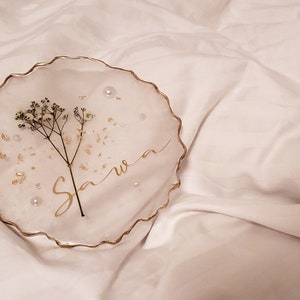 Flower Coaster /flower Ring Dish/floral Resin Coaster/dry Flower ...