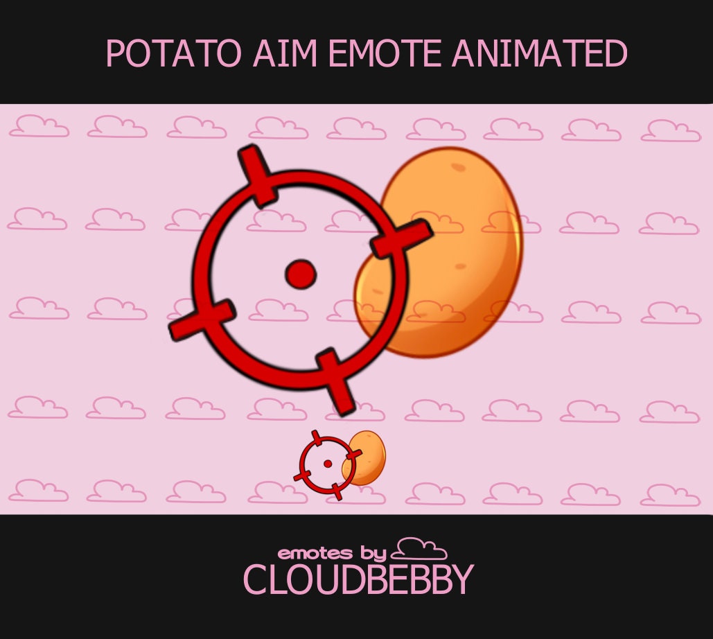 Potato Aim ANIMATED EMOTE - Etsy