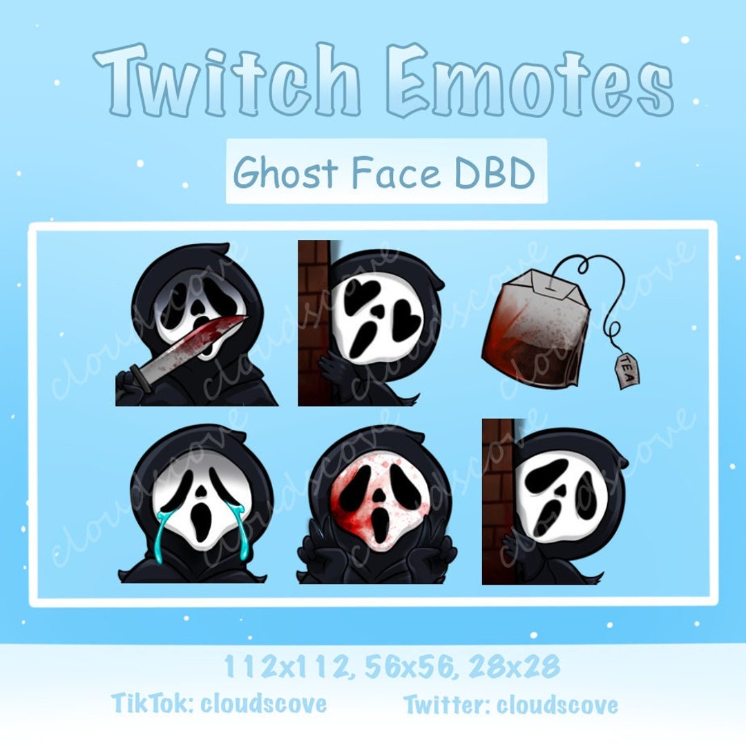 6x Ghost Face Emotes / Streamer / DBD / Twitch / Scream - Etsy UK