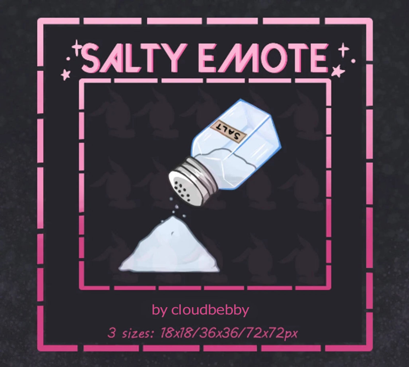 Twitch Emote / Salty Salt Emote - Etsy