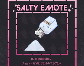Animated Salt Emote Salty Twitch Emote Animated Emotes Salt - Etsy
