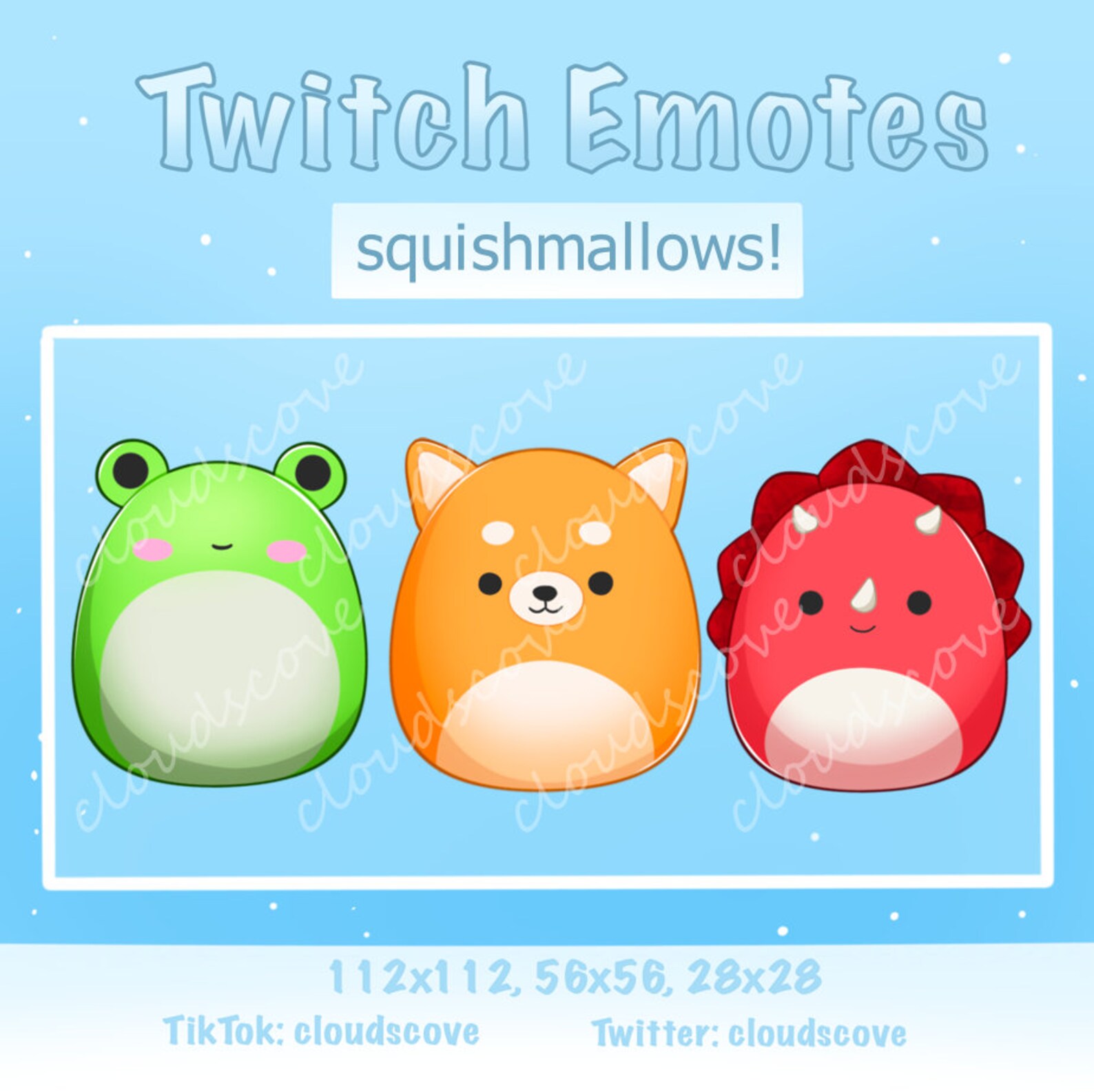 12x Squishmallow Plushies // Streamer // Emotes // Cute Twitch Youtube ...