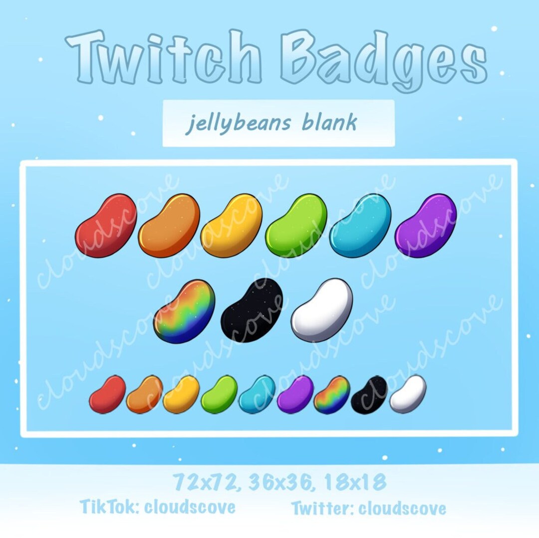 9x Cute Jellybeans / Colorful / Streamer / Twitch / Beans - Etsy