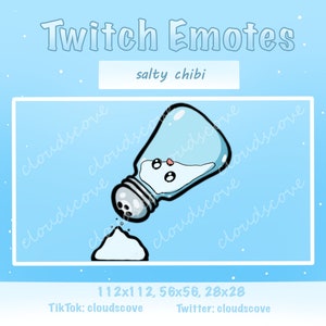 1x ANIMATED Salty Chibi Cute Emote / Streamer / Discord / Twitch ...
