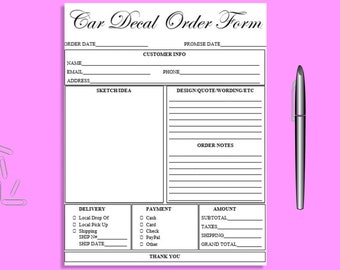 Monogram Order Form - Etsy