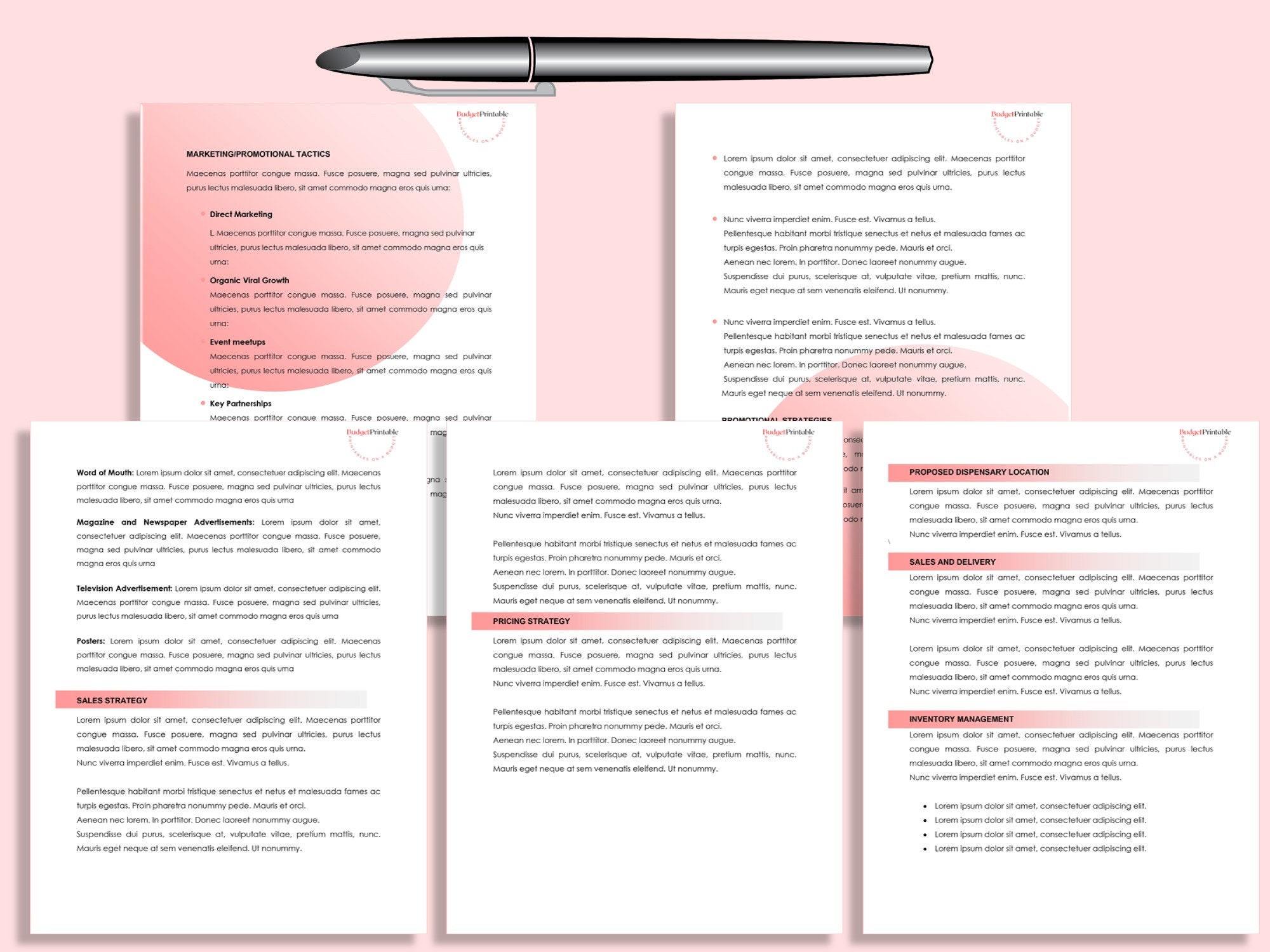 BUSINESS PLAN TEMPLATE Printable Business Plan Small Etsy Canada business-plan-template-printable-business-plan-small-etsy-canada