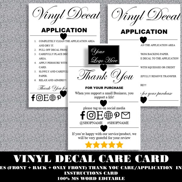 Vinyl Decal Packaging - Etsy