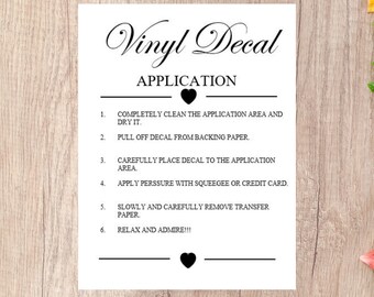 DTP-006 Decal Packaging Insert Red Card Template Etsy Shop Business ...