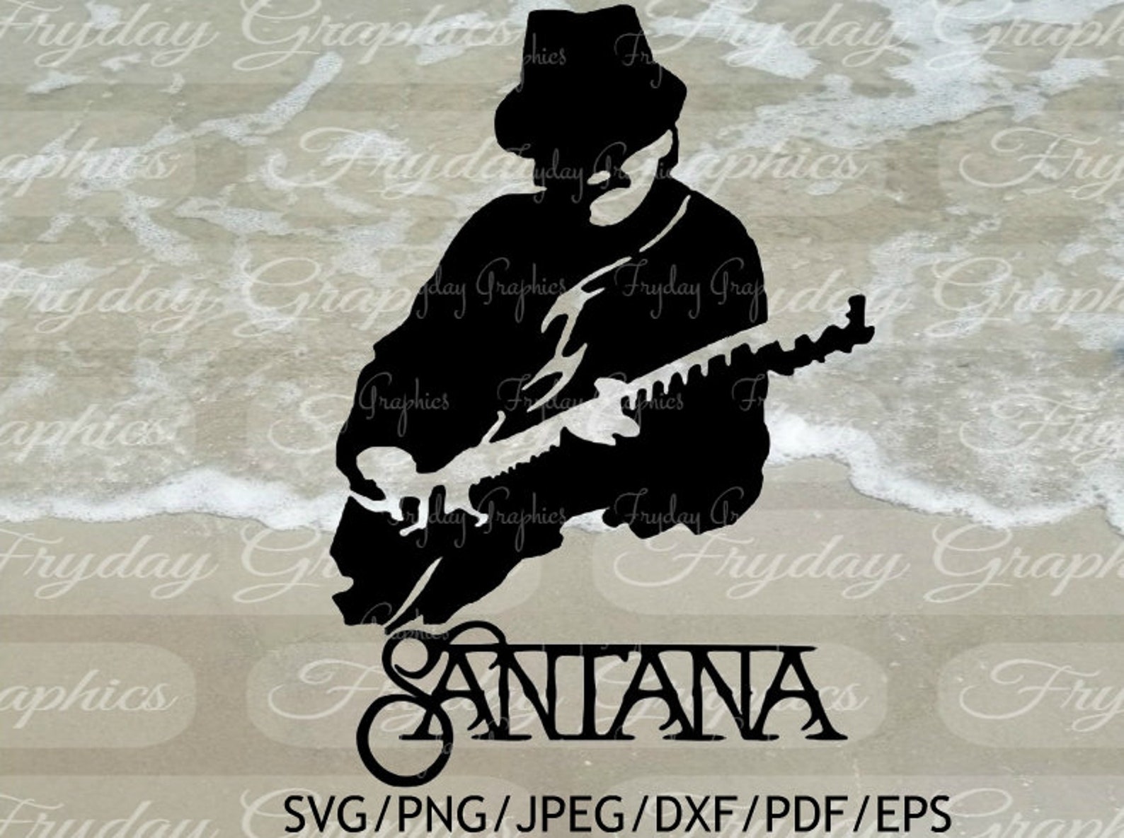 Carlos Santana / Santana / SVG / Png / Pdf / Cut File / EPS / | Etsy