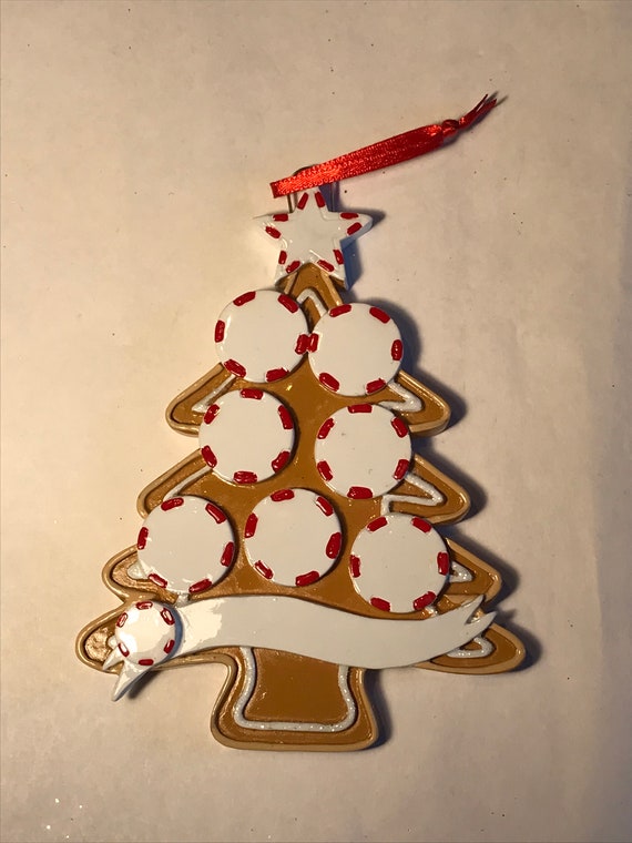 Personalized Gingerbread Family Tree Family of 7 | Etsy
