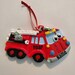 Personalized Fire Truck Ornament, Childrens Ornaments, - Etsy