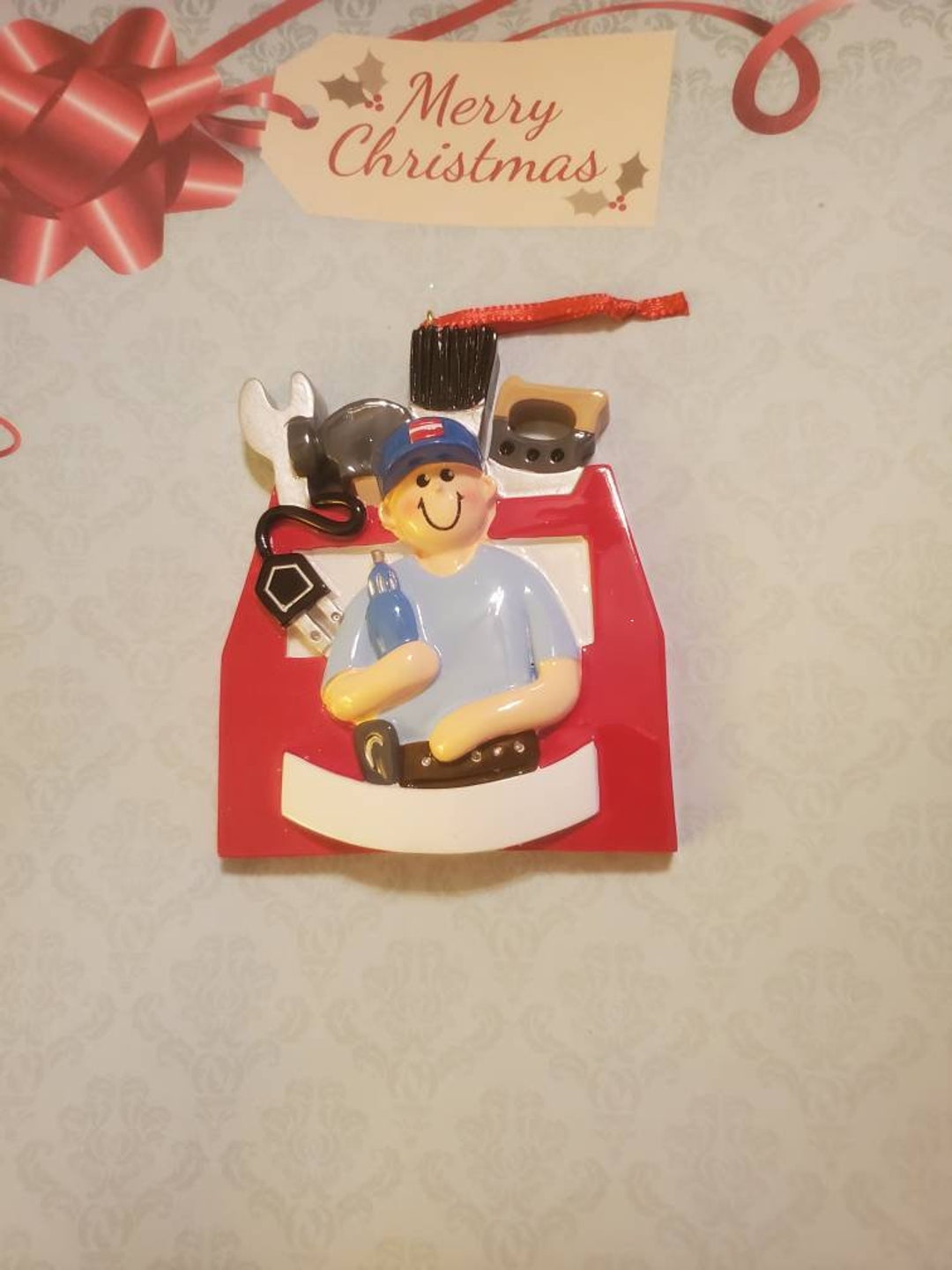 Personalized Handyman Christmas Ornament, Home Repair Ornaments ...